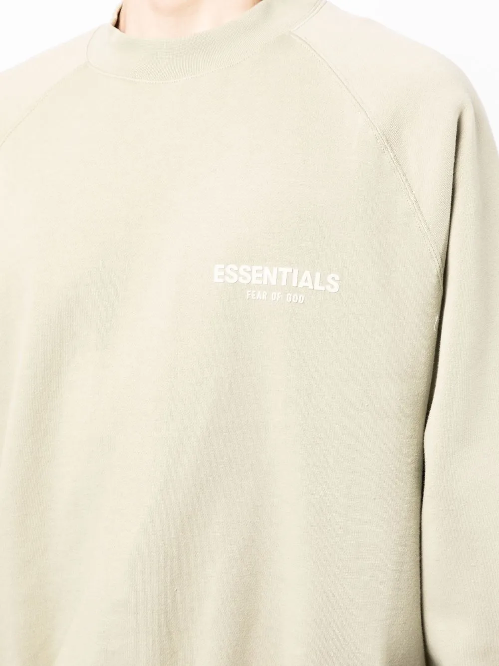 FEAR OF GOD ESSENTIALS logo-print Crew Neck Jumper - Farfetch