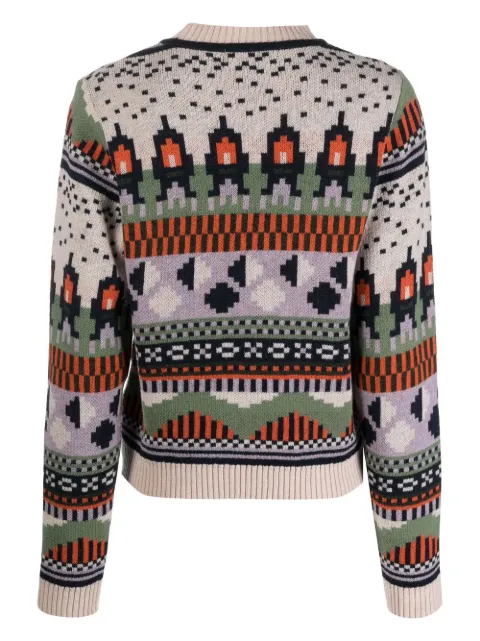 Henrik Vibskov intarsia-knit crew-neck Jumper - Farfetch