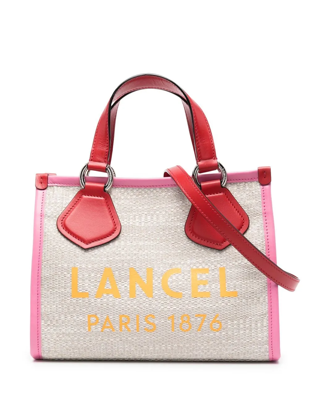 Lancel Logo Print Tote Bag In Neutrals | ModeSens