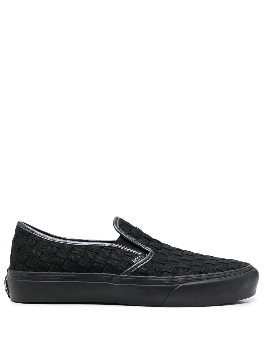 Vans Woven Effect Slip-on Sneakers In Schwarz | ModeSens