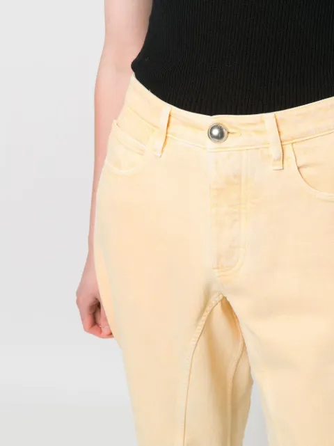 Jil Sander frayed-hem Cropped Jeans - Farfetch