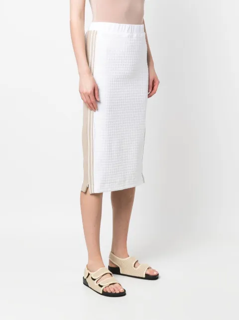 Eleventy houndstooth-print Pencil Midi Skirt - Farfetch