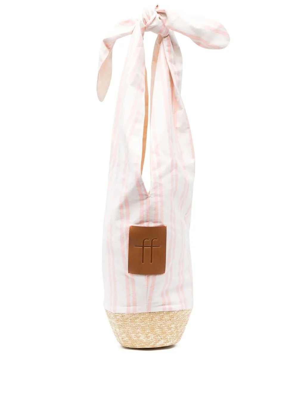 Forte Forte Striped Logo-patch Bucket Bag In Orange | ModeSens