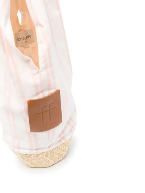 Forte Forte Striped logo-patch Bucket Bag - Farfetch