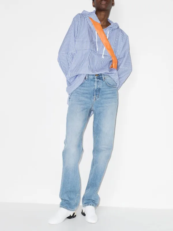 B SIDES mid-rise straight-leg Jeans | Blue | FARFETCH B SIDES mid-rise straight-leg Jeans | Blue | FARFETCH