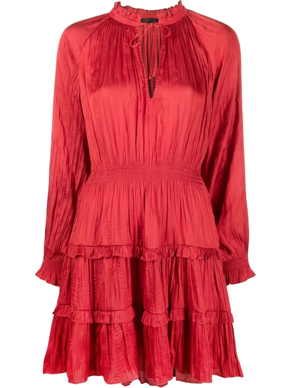 Maje Rasminy Ruffled Mini Dress Farfetch