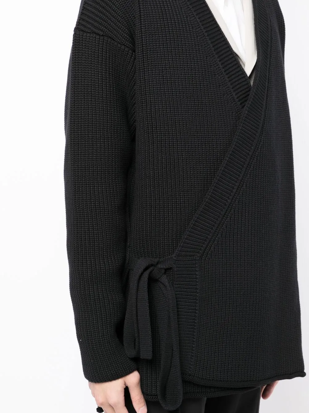 Dunhill Ribbed knit Wrap Cardigan Farfetch