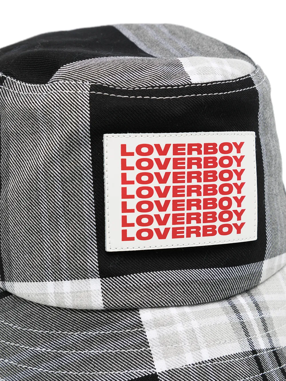 Charles Jeffrey Loverboy Black & White Shadow Tartan Hat | ModeSens