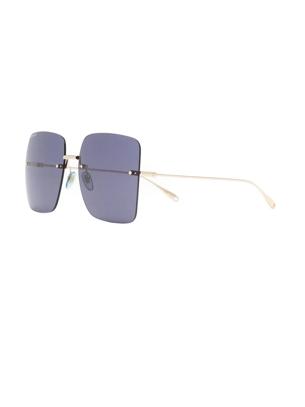 Gucci Rimless Oversized-frame Sunglasses In Gold | ModeSens