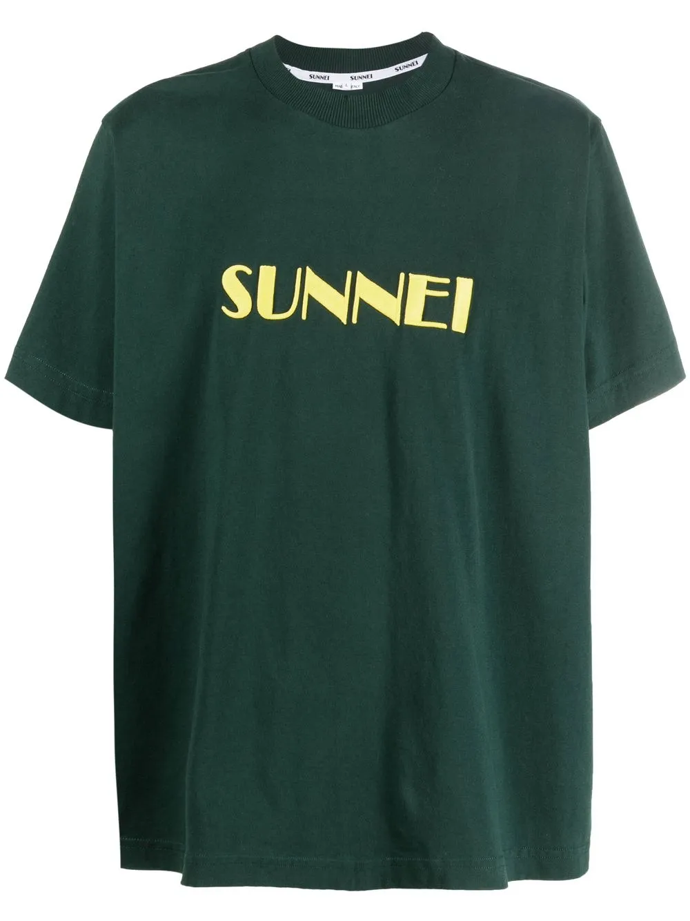 Sunnei Logo-print T-shirt In Green | ModeSens
