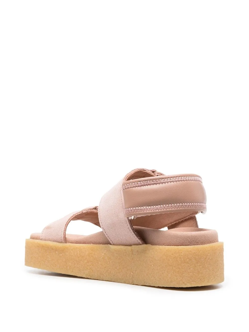 Clarks Originals Crepe Tassel-embellished Platform Sandals In Pink ...