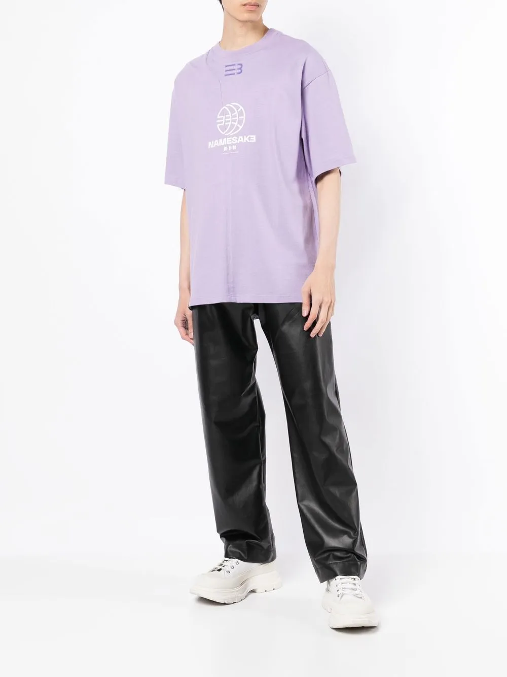 NAMESAKE Sava Graphic print T shirt Farfetch namesake-sava-graphic-print-t-shirt-farfetch