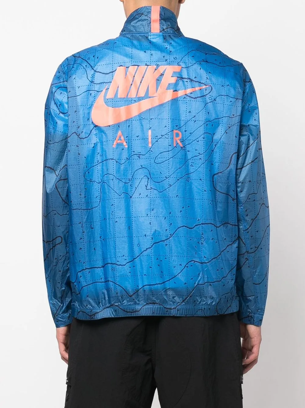 Nike Logo-print Jacket In Blue | ModeSens