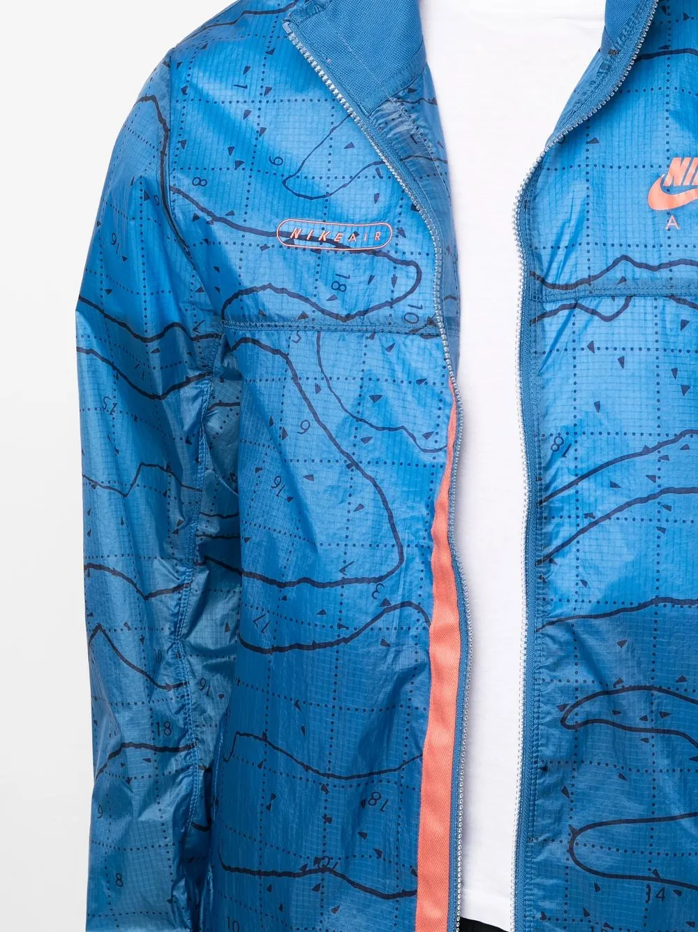Nike Logo-print Jacket In Blue | ModeSens