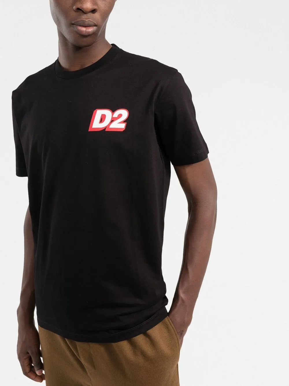 DSQUARED2 logo-print T-shirt | Black | FARFETCH