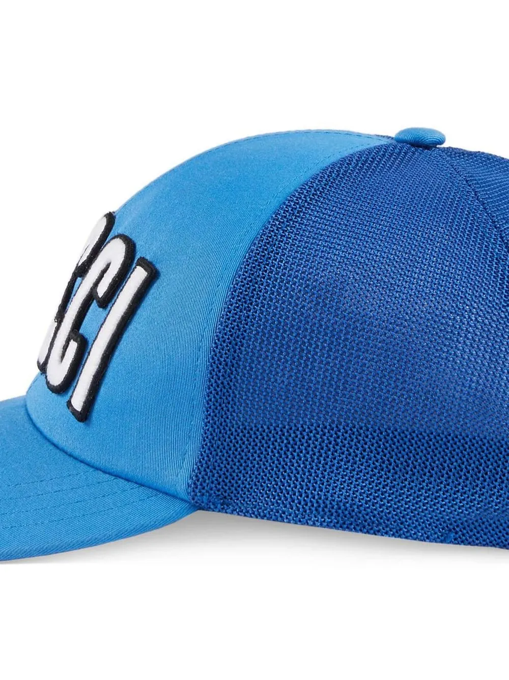 Gucci Logo-embroidered Twill Trucker Cap In Blue | ModeSens