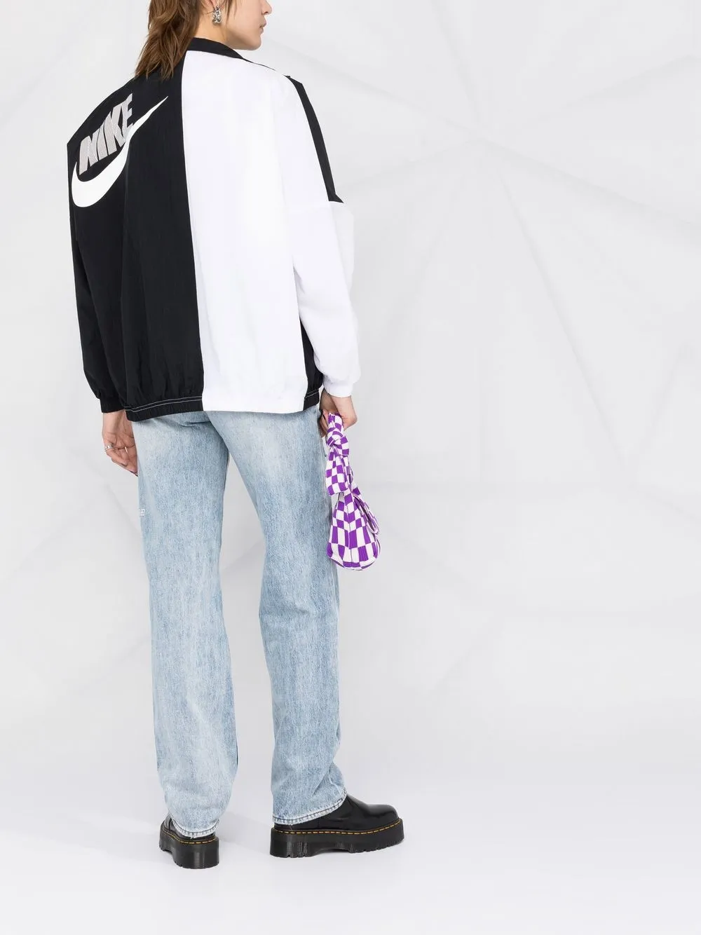 Nike Swoosh-print lightweight jacket | Smart Closet