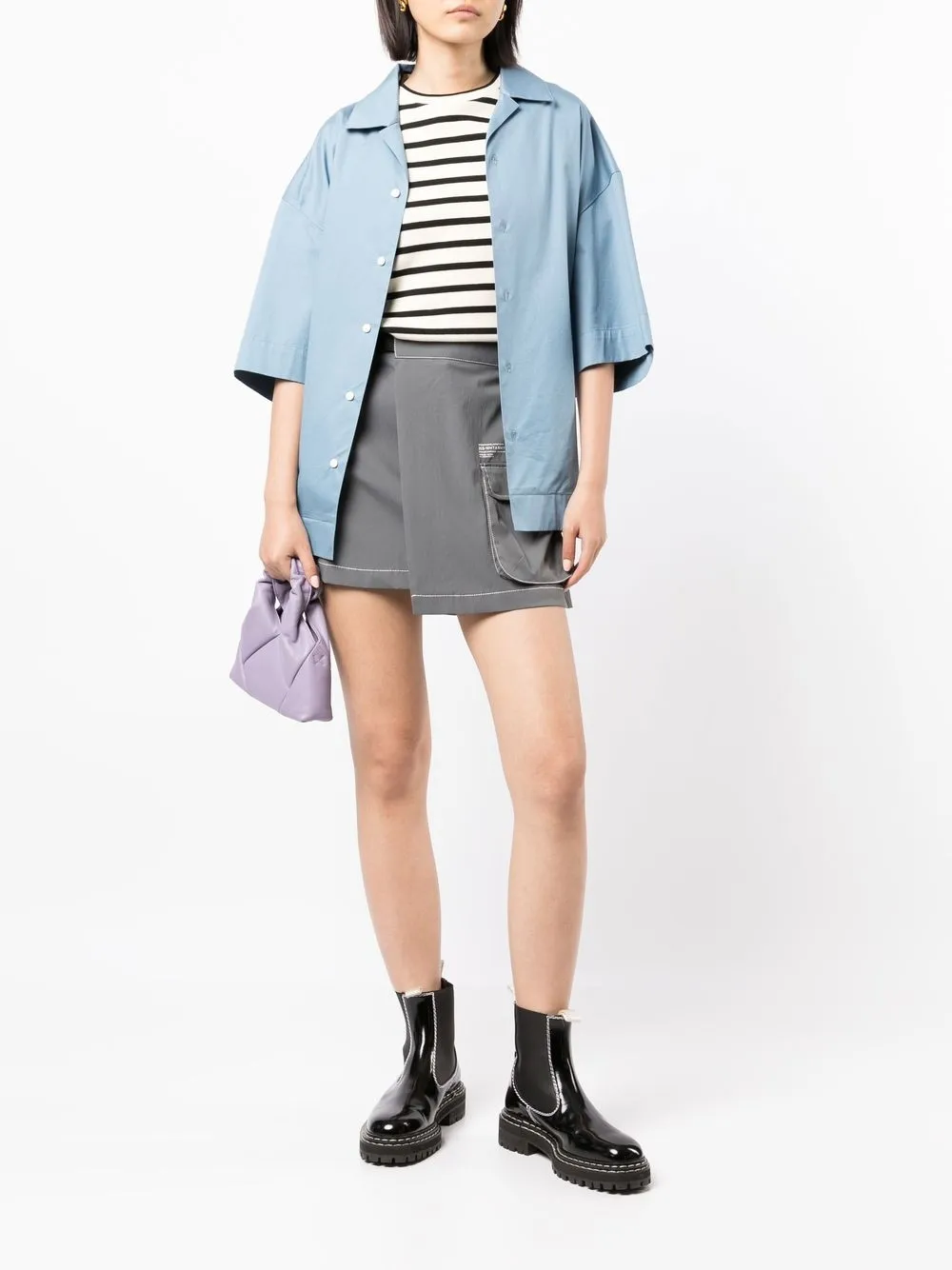 CHOCOOLATE Wrapped Cargo Mini Skirt - Farfetch