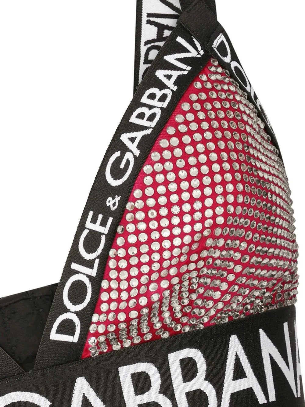 Dolce And Gabbana Embellished Triangle Bra Farfetch
