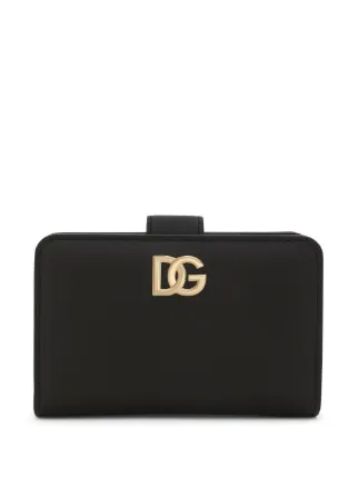 Dolce & Gabbana DG-logo Leather Wallet | Black | FARFETCH
