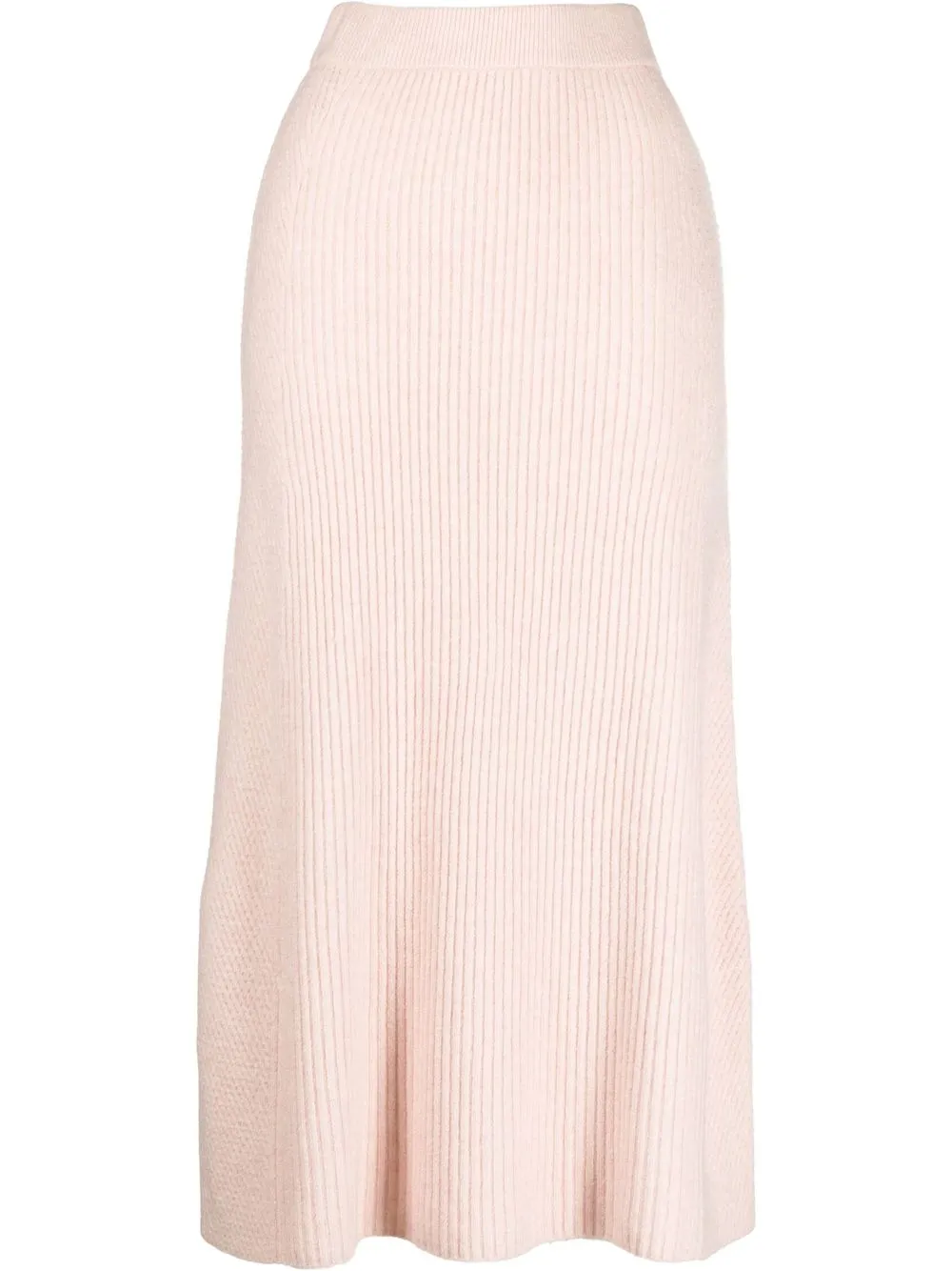 Maje Ribbed knit Midi Skirt Smart Closet