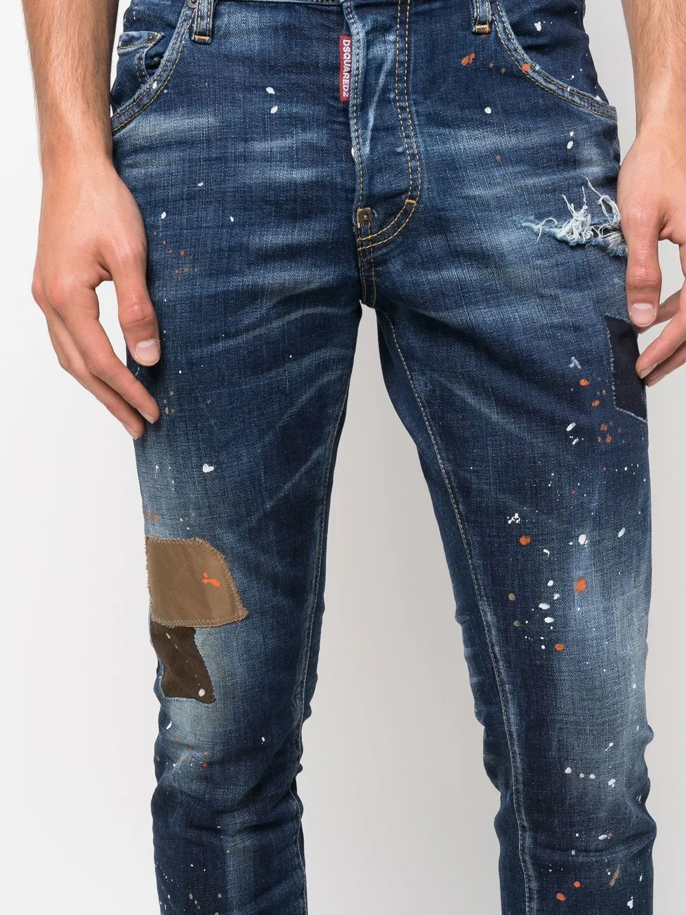 Dsquared2 paint-splatter detail jeans | Smart Closet