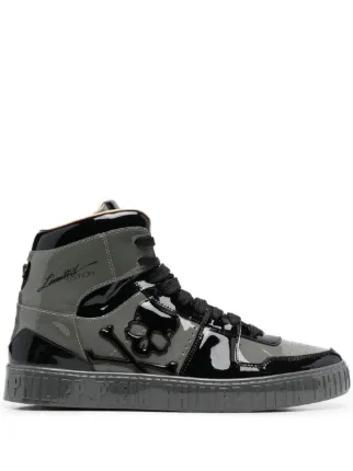 Philipp Plein Skull lace-up Sneakers | Grey | FARFETCH