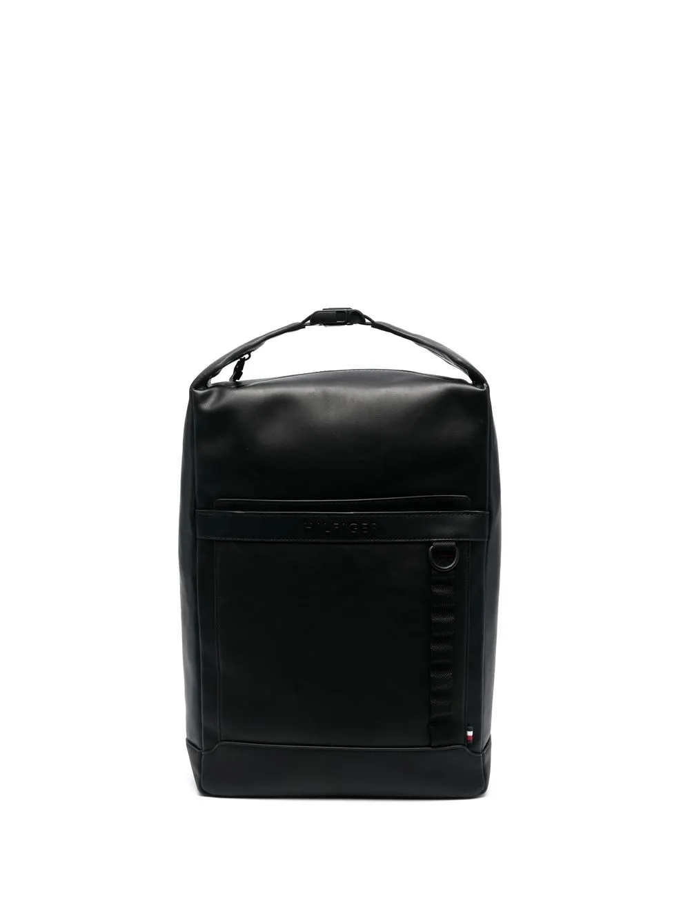 Tommy Hilfiger Faux-leather Backpack In Schwarz | ModeSens