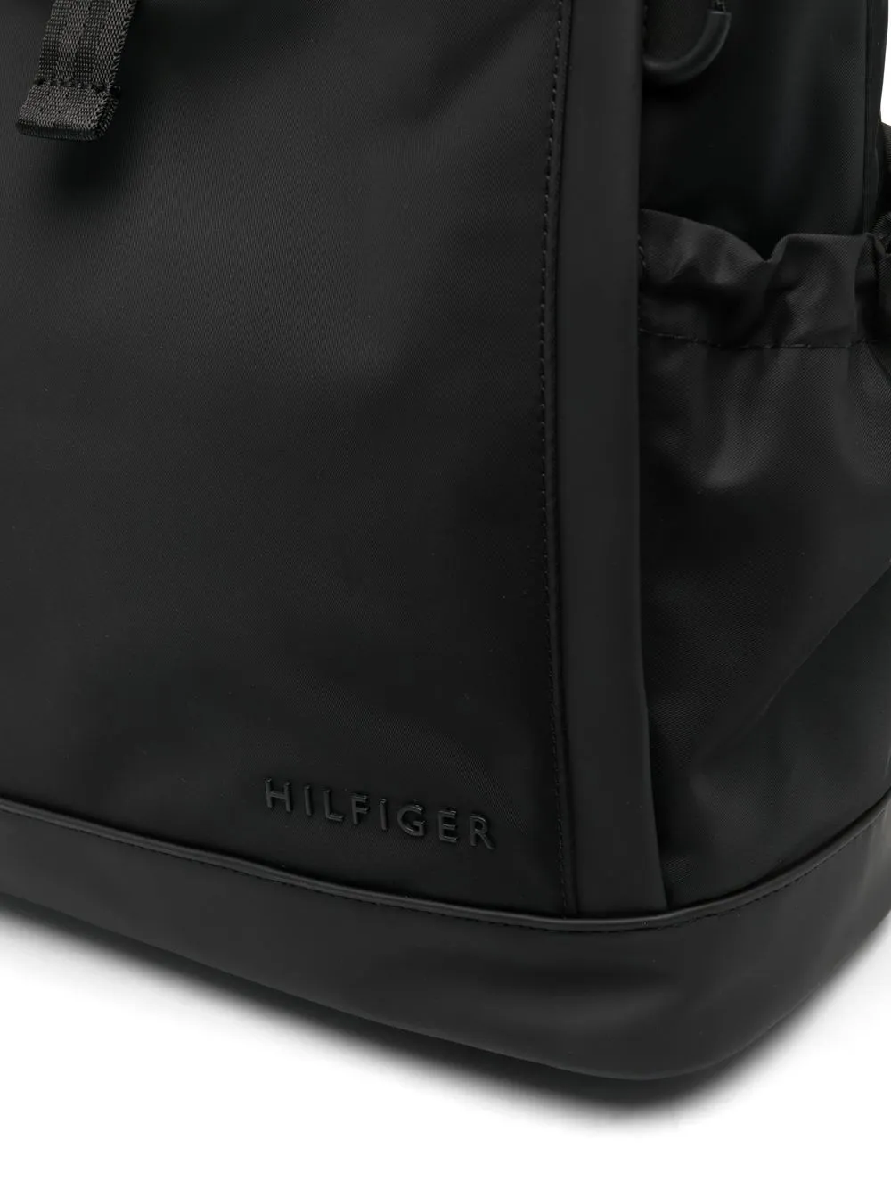 Tommy Hilfiger Logo-plaque Roll-top Backpack In Schwarz | ModeSens
