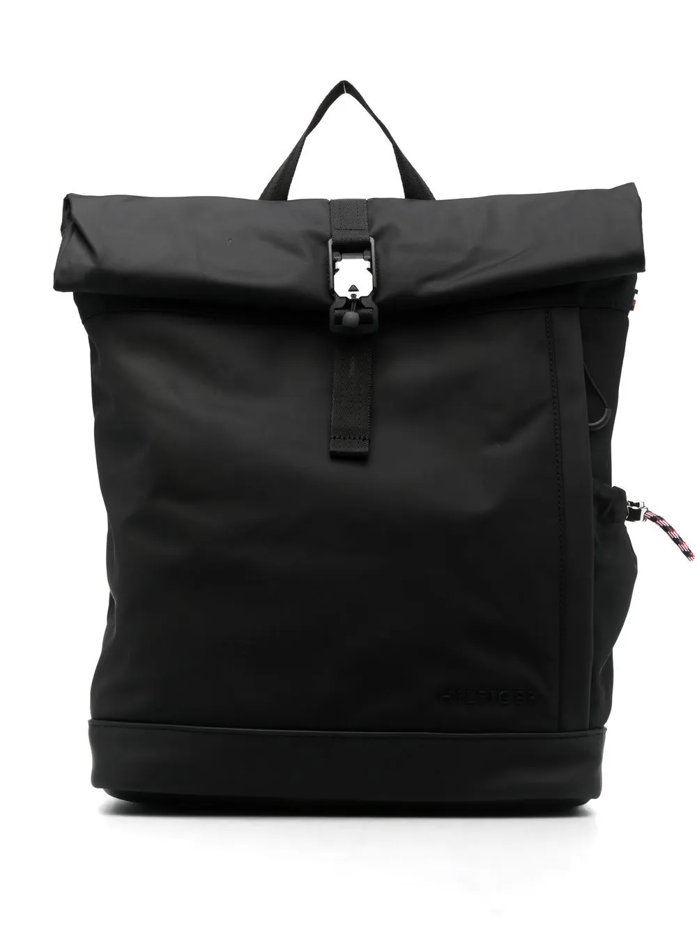 Tommy Hilfiger Logo-plaque Roll-top Backpack In Schwarz | ModeSens