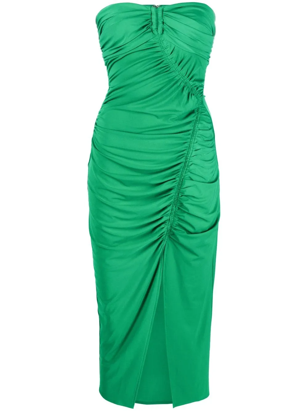 Self Portrait Draped Strapless Dress Farfetch