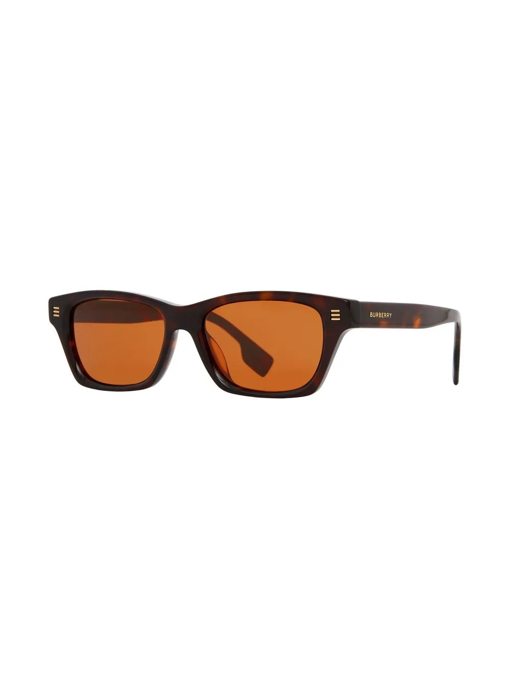 Burberry Rectangular tortoiseshell-effect Sunglasses | Brown | FARFETCH