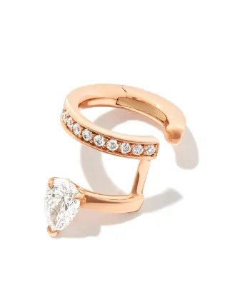 Repossi 18kt Rose Gold Serti Sur Vide Diamond Ear Cuff | Pink | FARFETCH