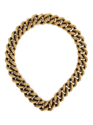Balenciaga logo-engraved Chain Necklace - Farfetch