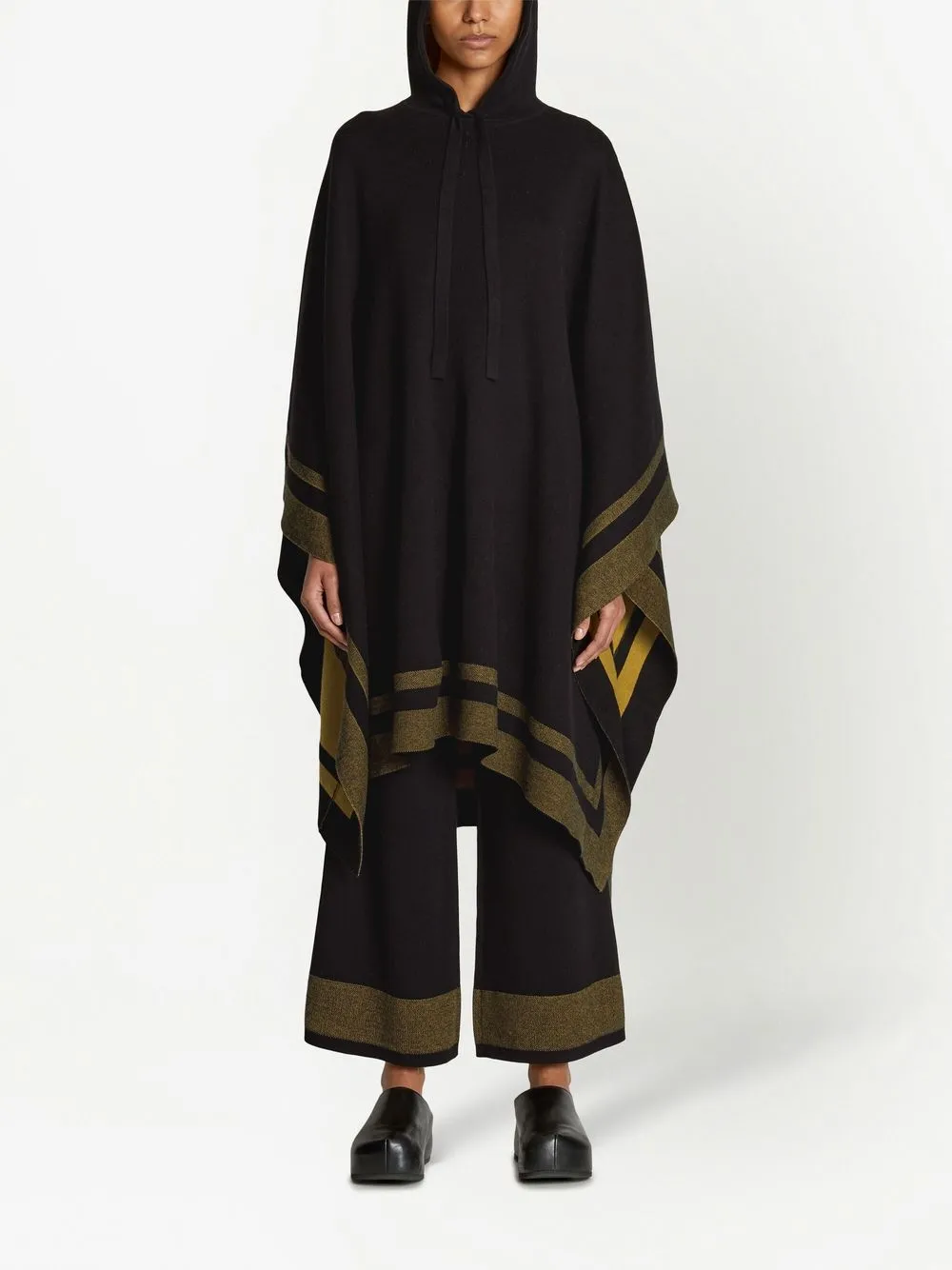 Proenza Schouler White Label Poncho Con Bordes En Contraste - Farfetch