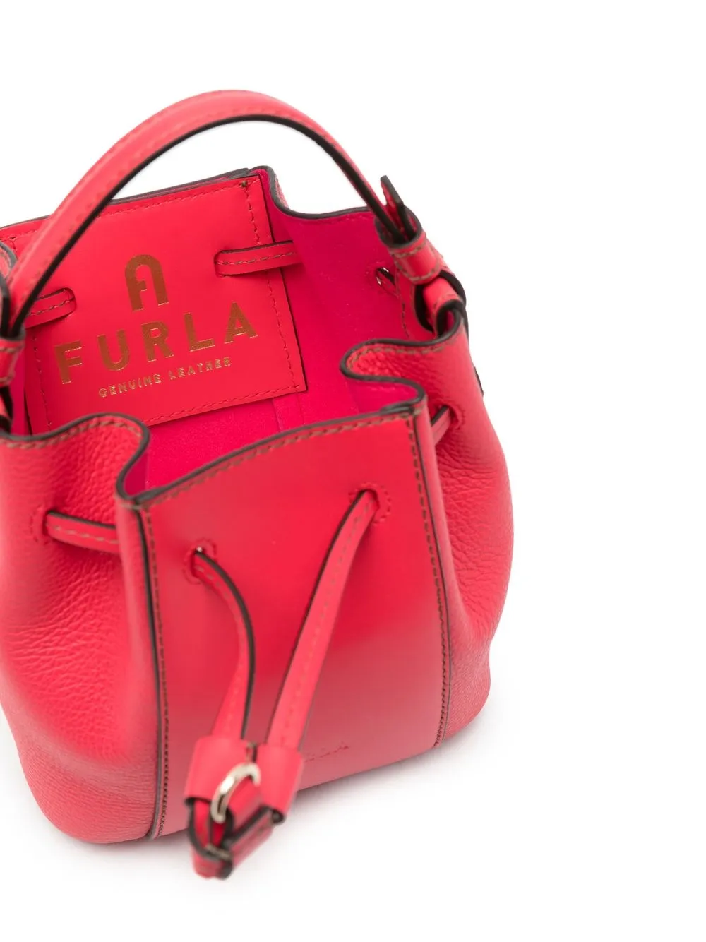 Furla Miastella Leather Bucket Bag In Red | ModeSens