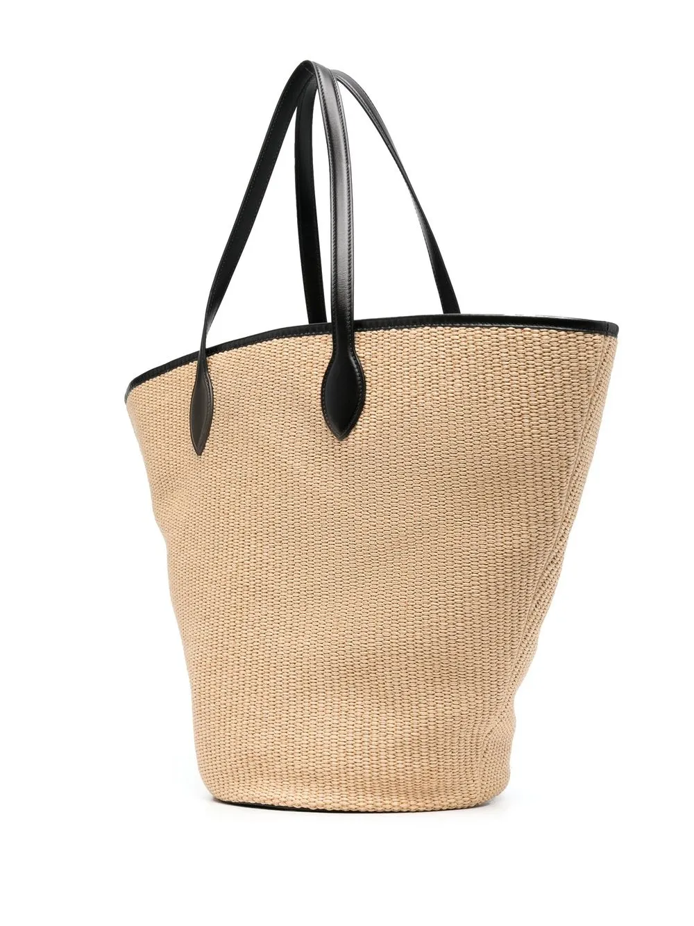 KHAITE logo-patch straw tote-bag | Smart Closet
