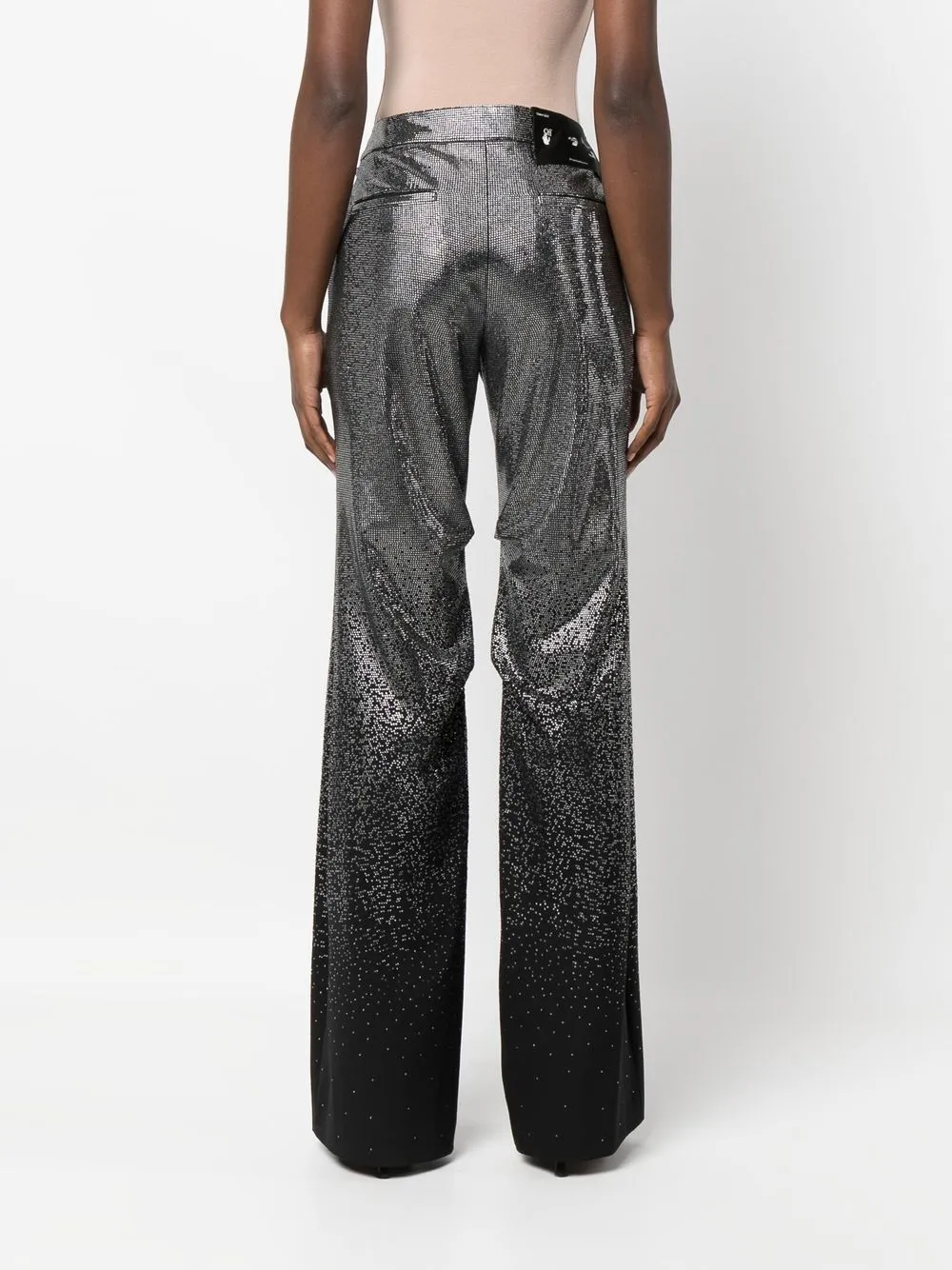 Off-White crystal-embellished wide-leg Trousers - Farfetch