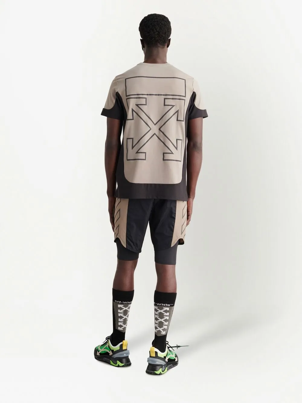Off-White arrow-print Panelled T-shirt - Farfetch
