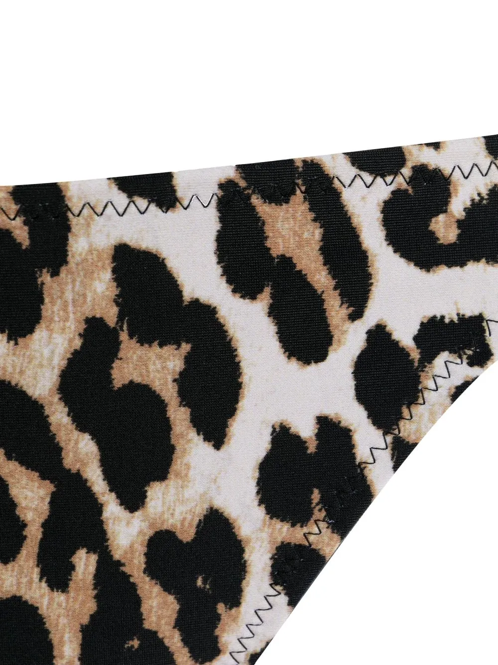 Ganni Leopard Print Bikini Set Farfetch