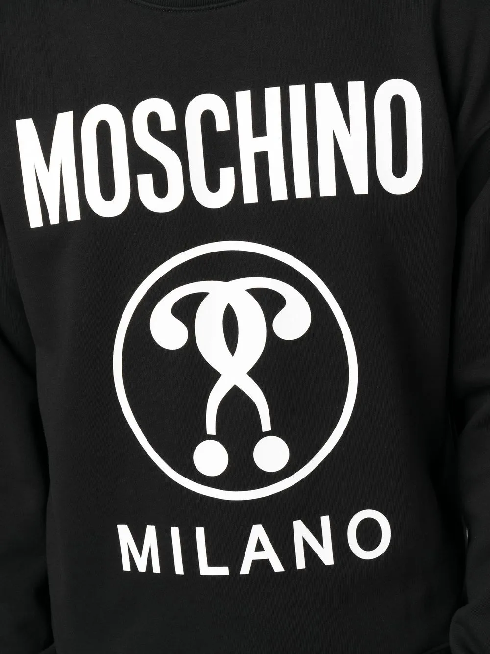 Moschino logo-print Cotton Sweatshirt - Farfetch