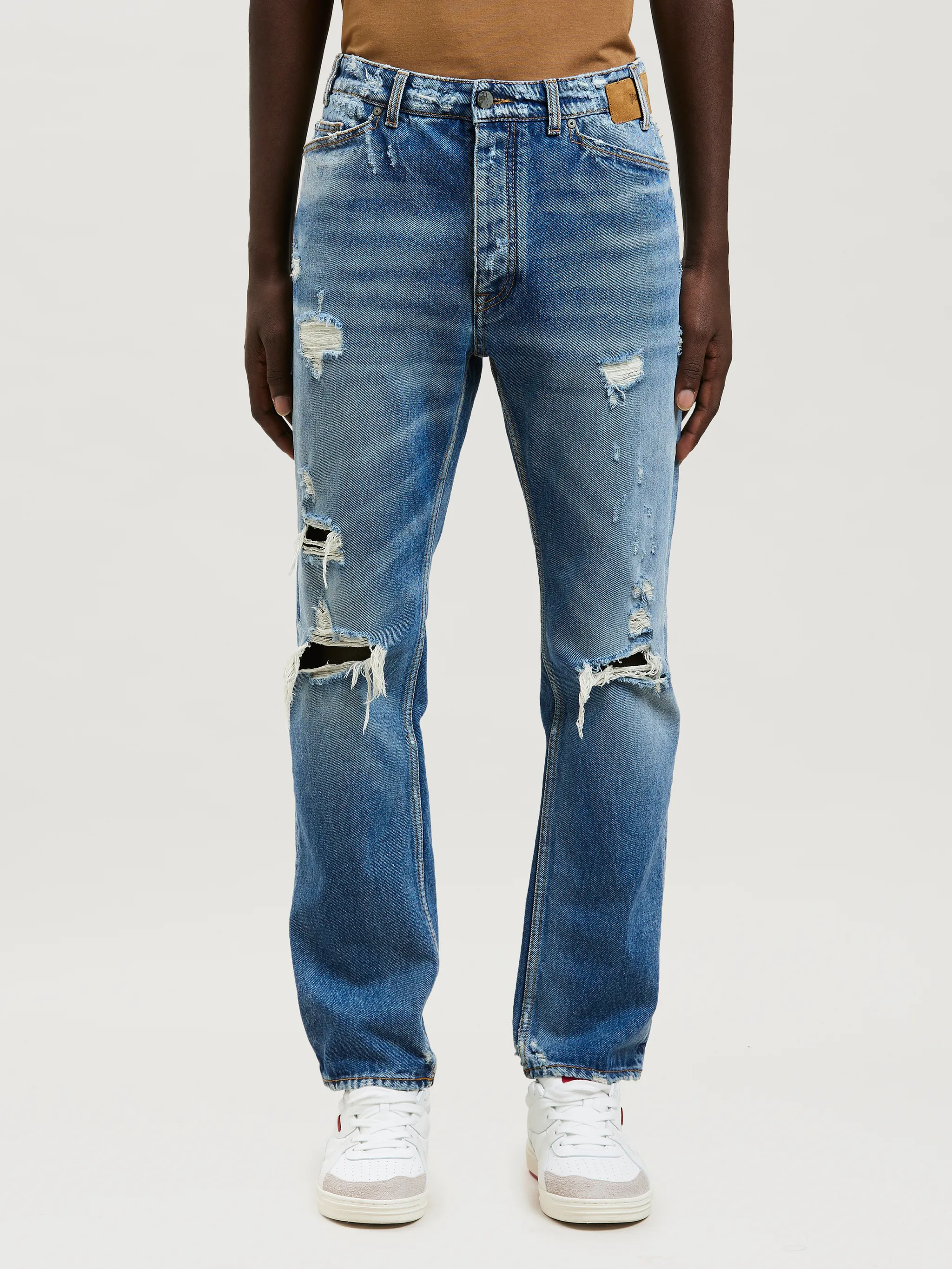 REGULAR DENIM PANTS - Palm Angels® Official