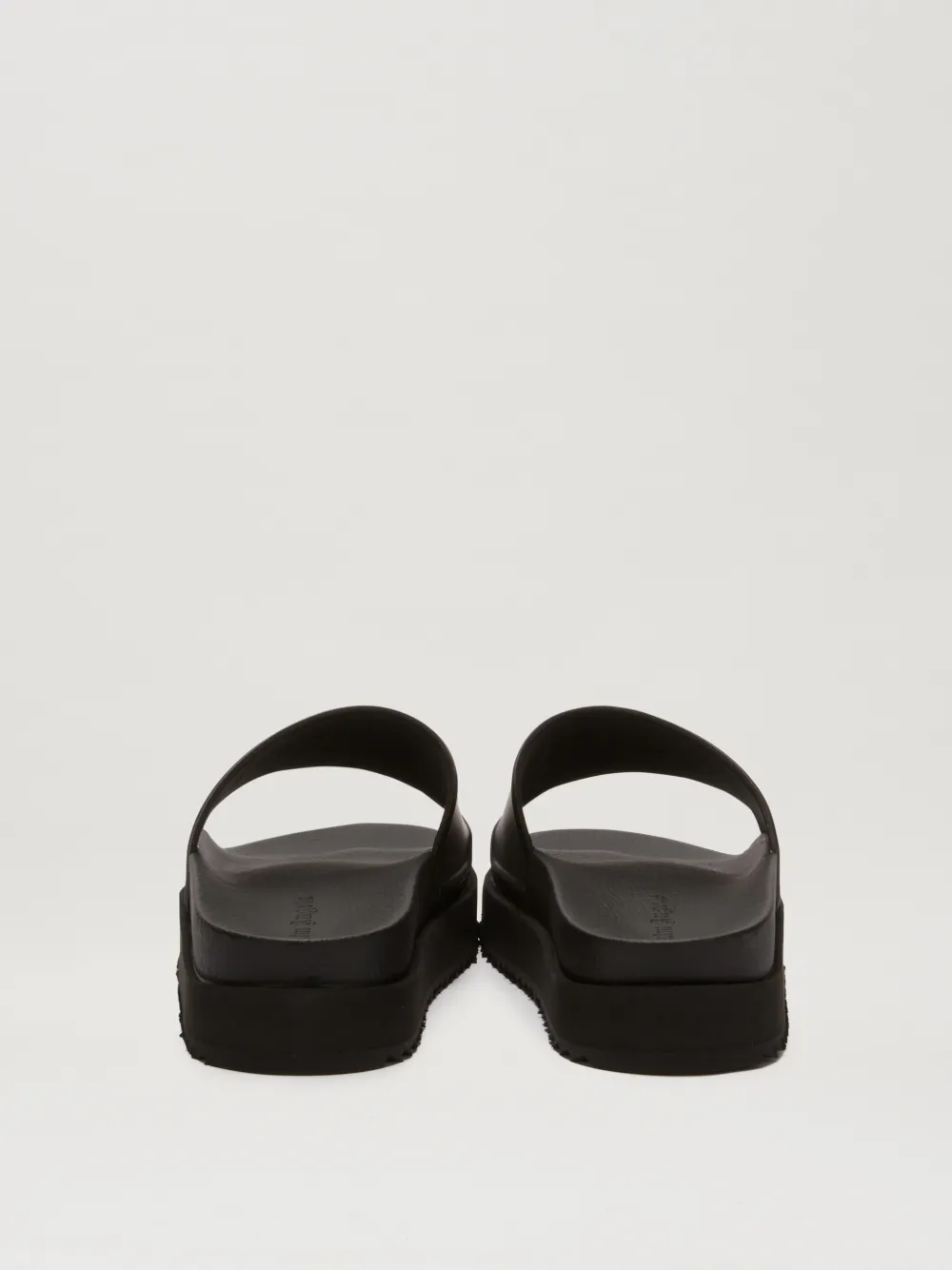 PLATFORM SLIDERS in black white - Palm Angels® Official
