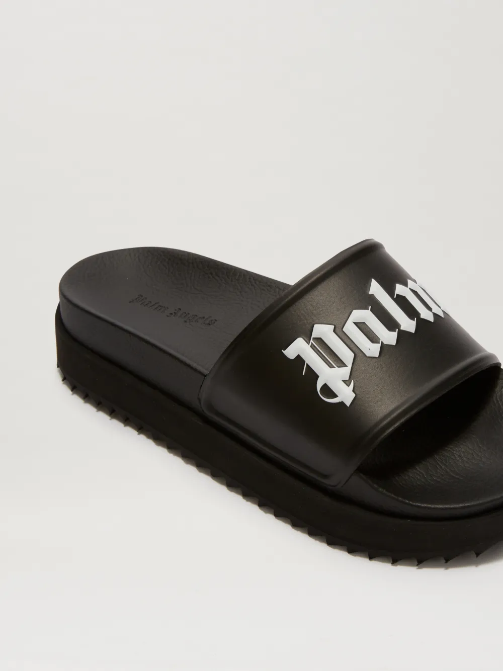 PLATFORM SLIDERS in black white - Palm Angels® Official