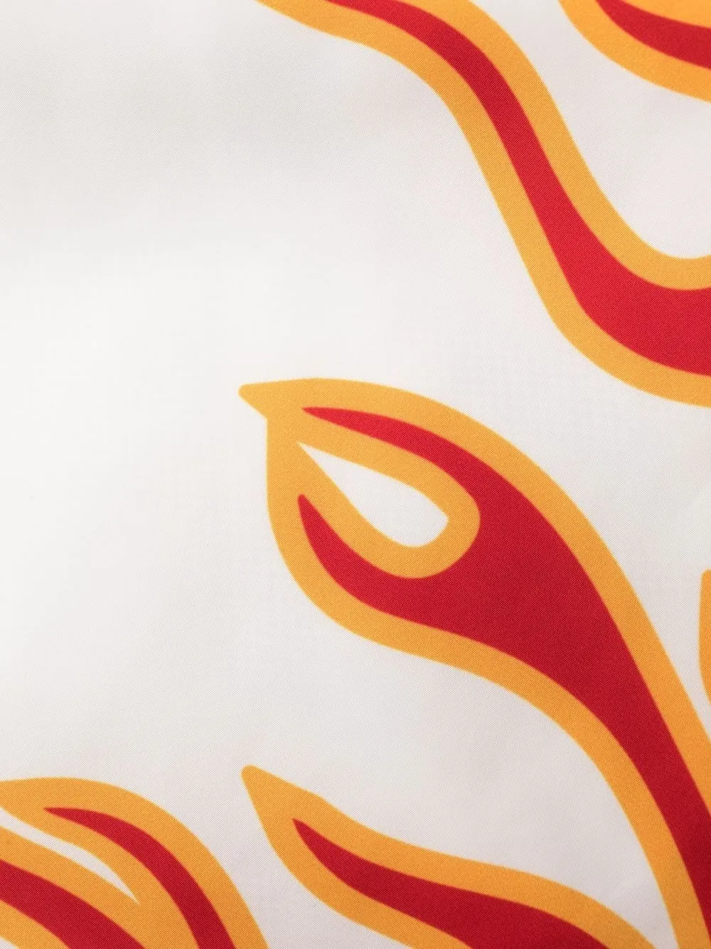 Palm Angels Shorts De Playa Con Flamas Estampadas | Blanco | FARFETCH MX