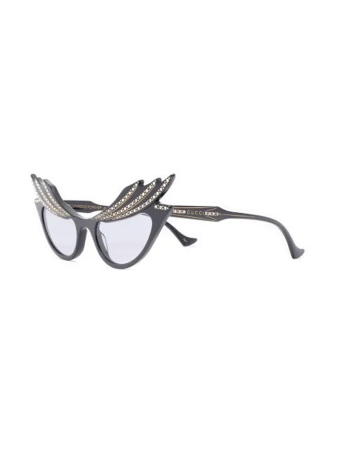 Gucci Eyewear Hollywood Forever Cat Eye Sunglasses Farfetch