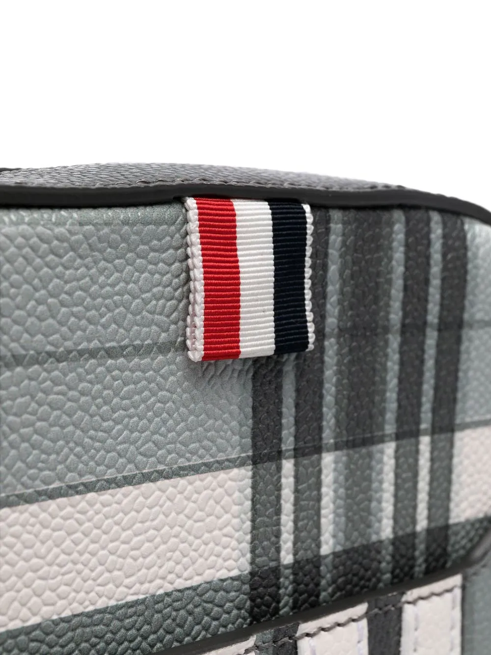 Thom Browne check-print Messenger Bag | Grey | FARFETCH UK