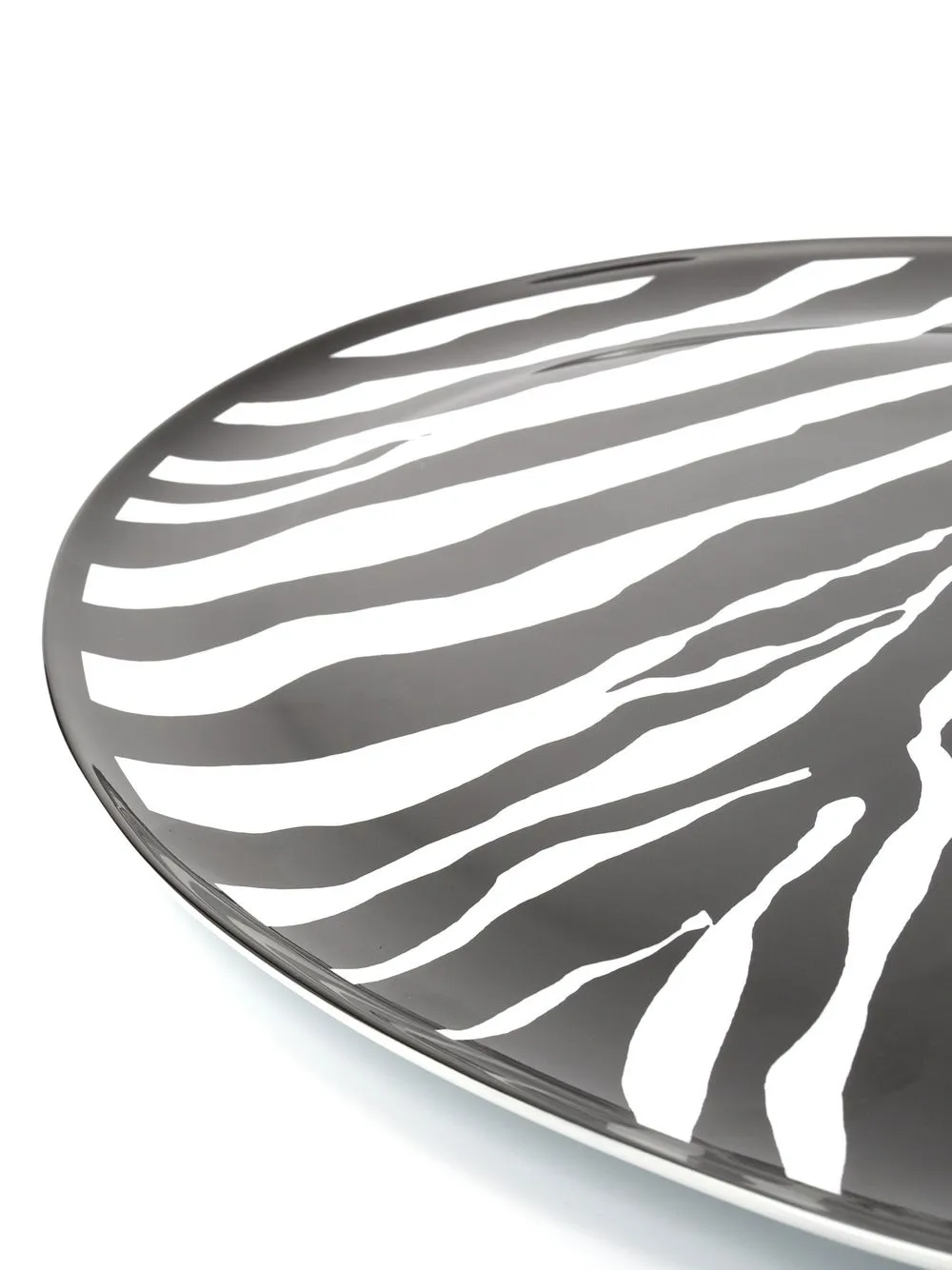 Dolce & Gabbana zebra-print Oval Serving Plate | Black | FARFETCH