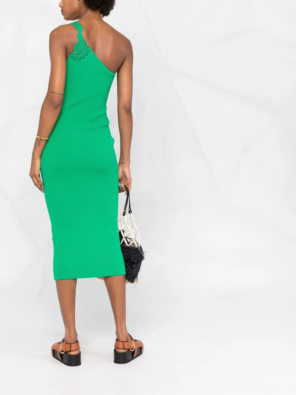 Self-Portrait Embroidered Knitted Dress - Farfetch