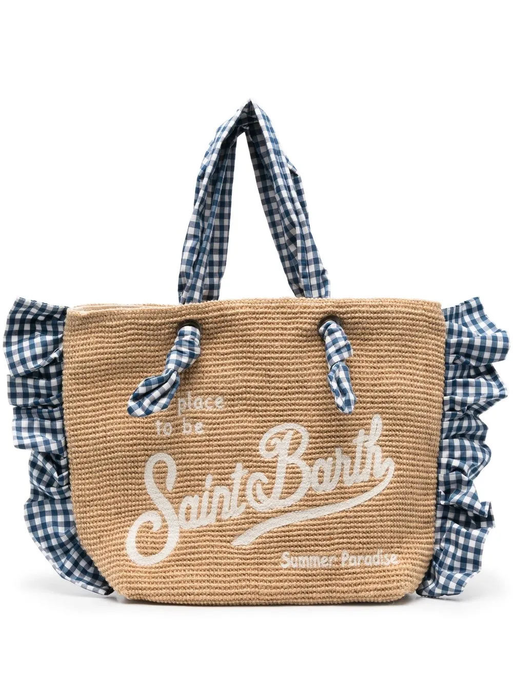 Mc2 Saint Barth Helene Raffia Tote Bag In Neutrals | ModeSens